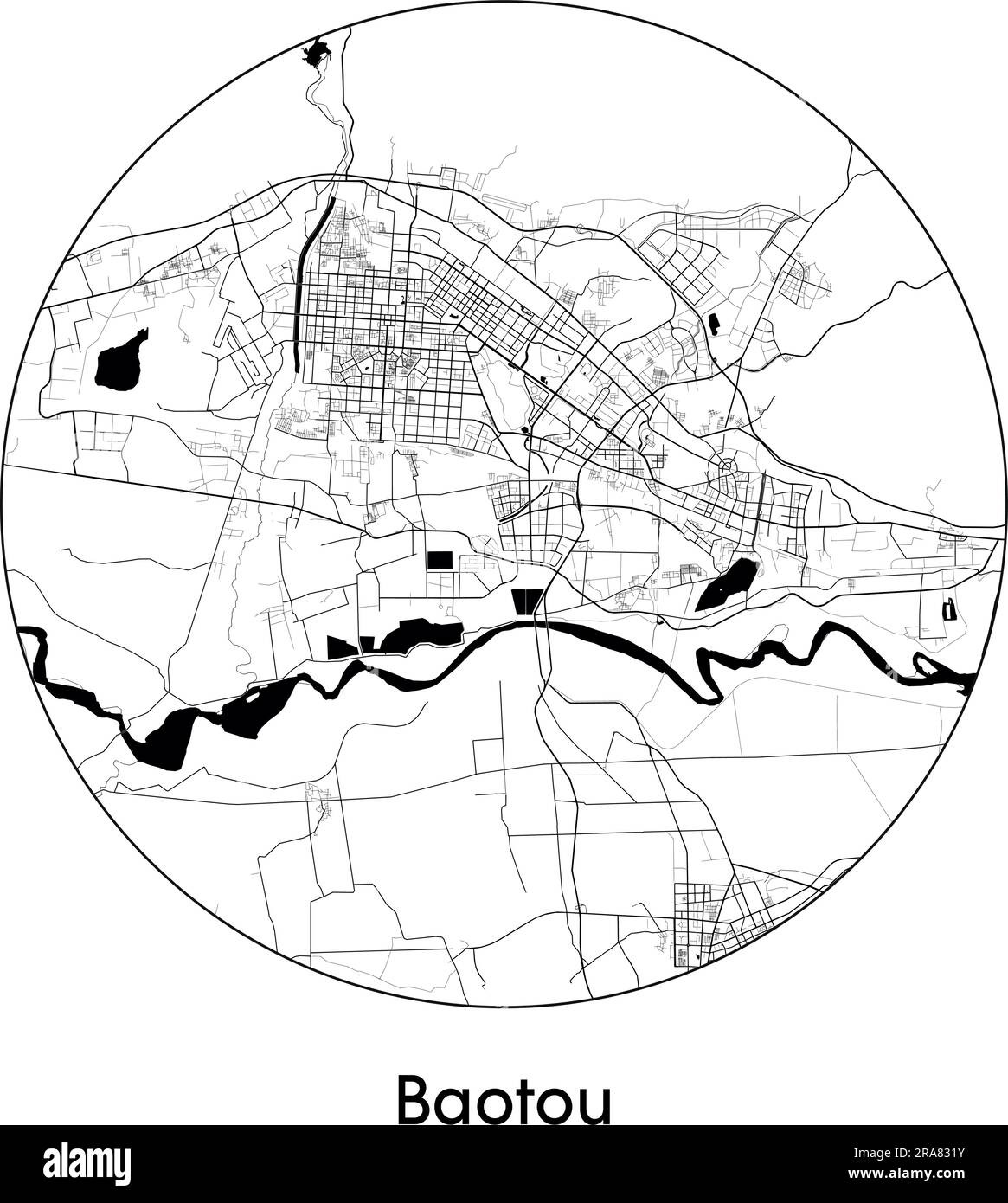 Baotou travel Stock Vector Images - Alamy