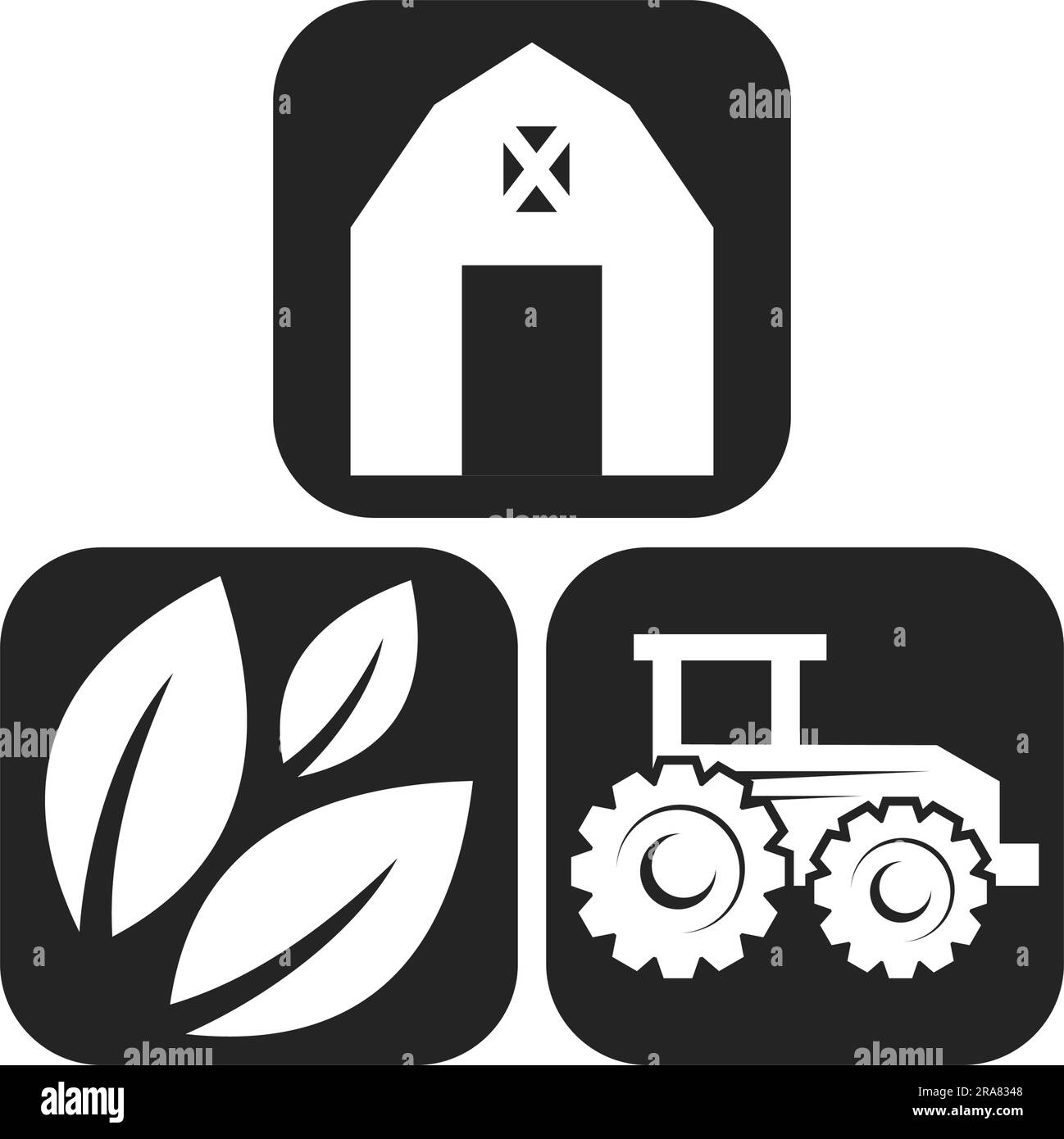 farm logo template. Icon Illustration Brand Identity. Isolated and flat ...