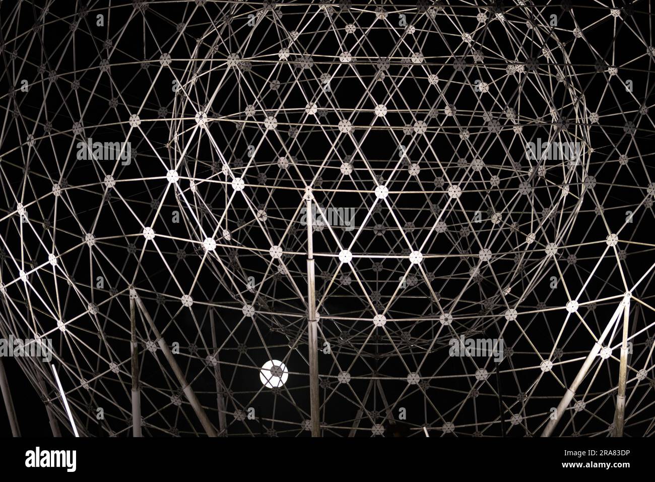 Belfast, UK. 2nd July, 2023. Full Moon in Belfast. The full moon can be ...