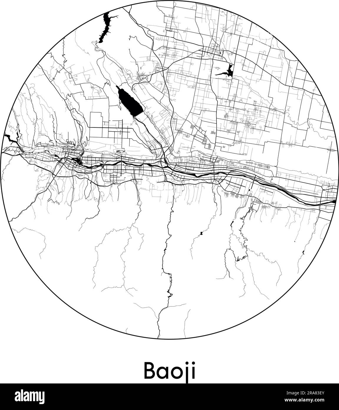 Baoji map Stock Vector Images - Alamy