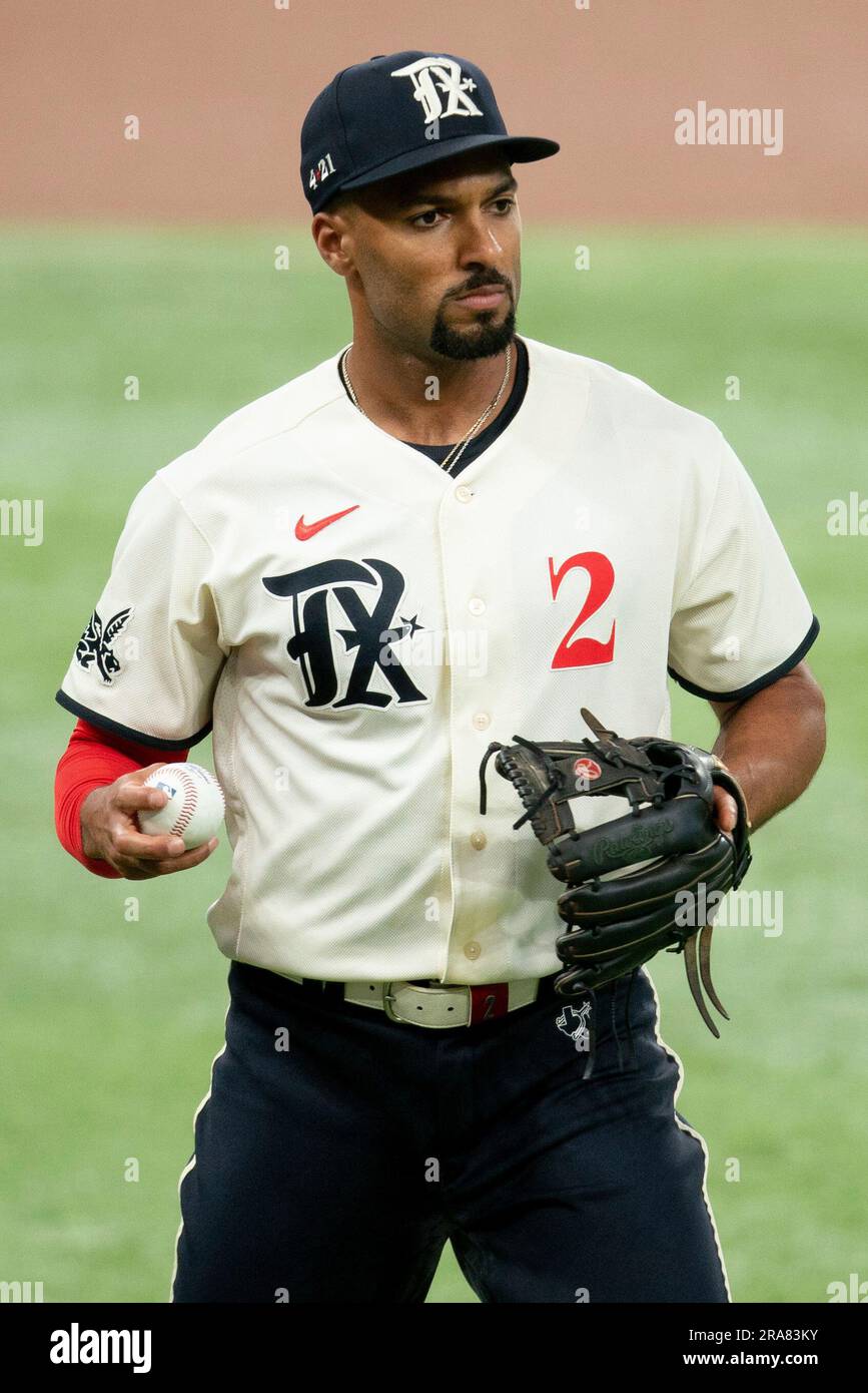 ARLINGTON, TX - JULY 1:Texas Rangers second baseman Marcus Semien (2 ...