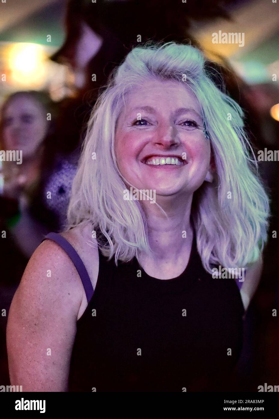 Sabine Hay, Derbyshire UK. 01 July 2023. Exile Music Festival. Caption: Picture: Mark Dunn/Alamy ...