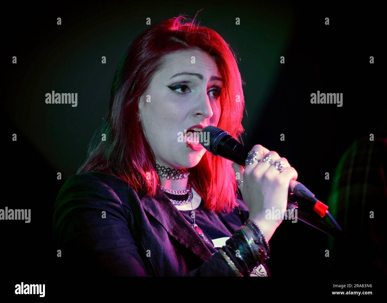 Sabine Hay, Derbyshire UK. 01 July 2023. Exile Music Festival. Caption ...