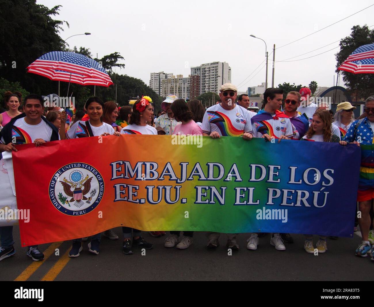 Lima, Peru. 01st July, 2023. US Embassy personnel participating when ...