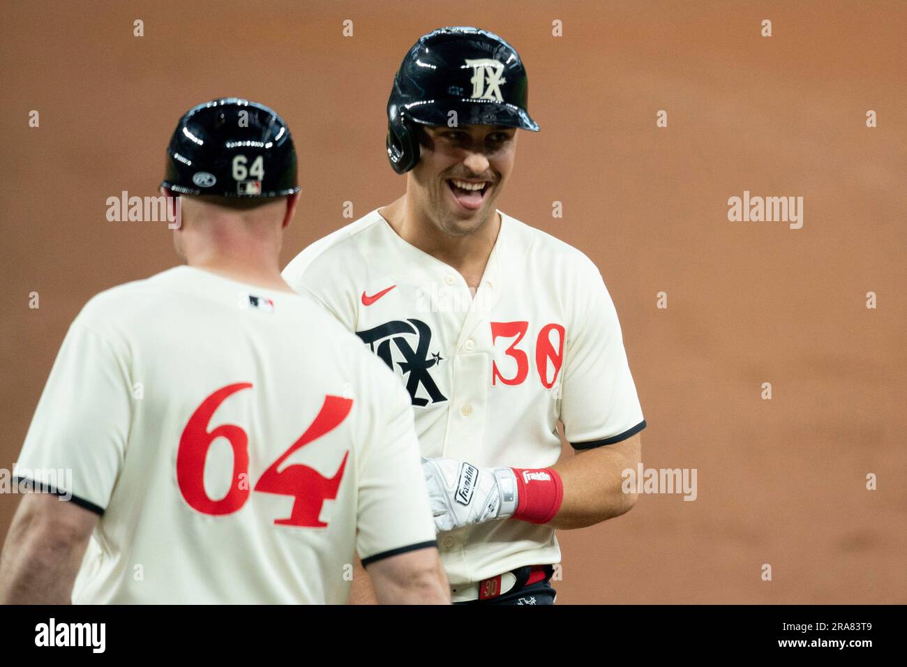 Arlington Tx July 1 Texas Rangers First Baseman Nathaniel Lowe 30