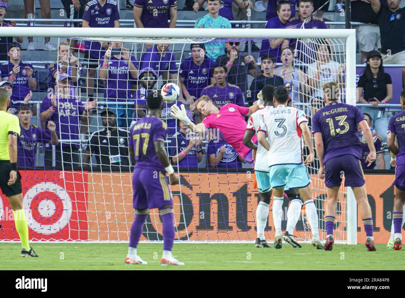 Orlando, Florida, USA, July 1, 2023, Chicago Fire goalkeeper Chris ...