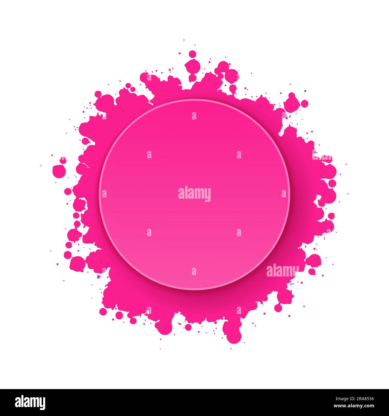 Abstract pink ink splash banner on white backdrop Stock Vector Image ...