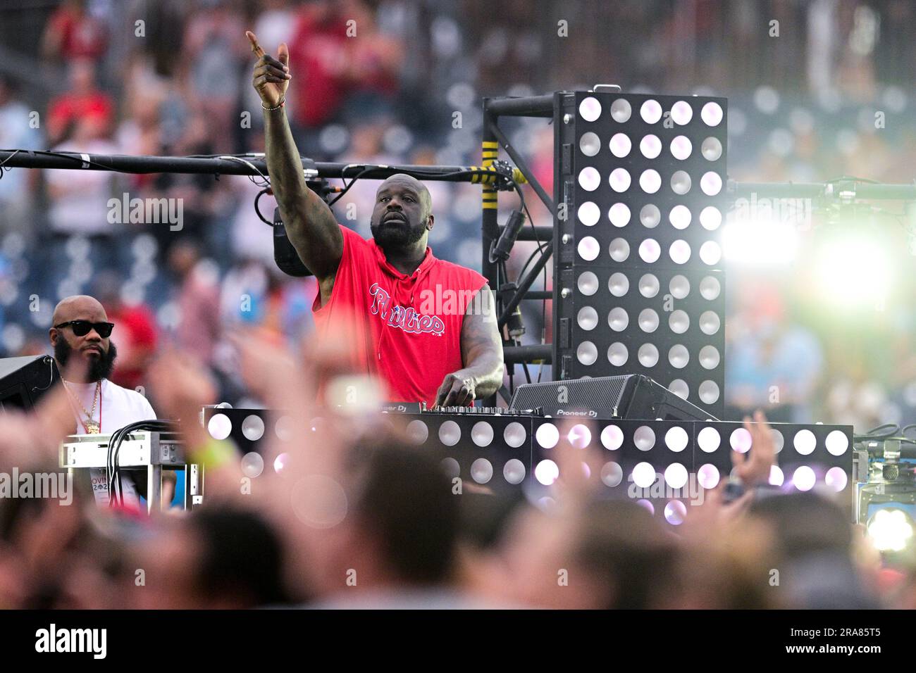 Former NBA basketball player Shaquille O' Neal, who moonlights as DJ ...