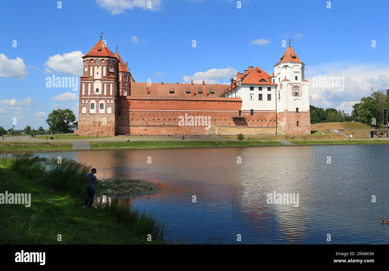 Minsk. 30th June, 2023. This photo taken on June 30, 2023 shows the Mir ...