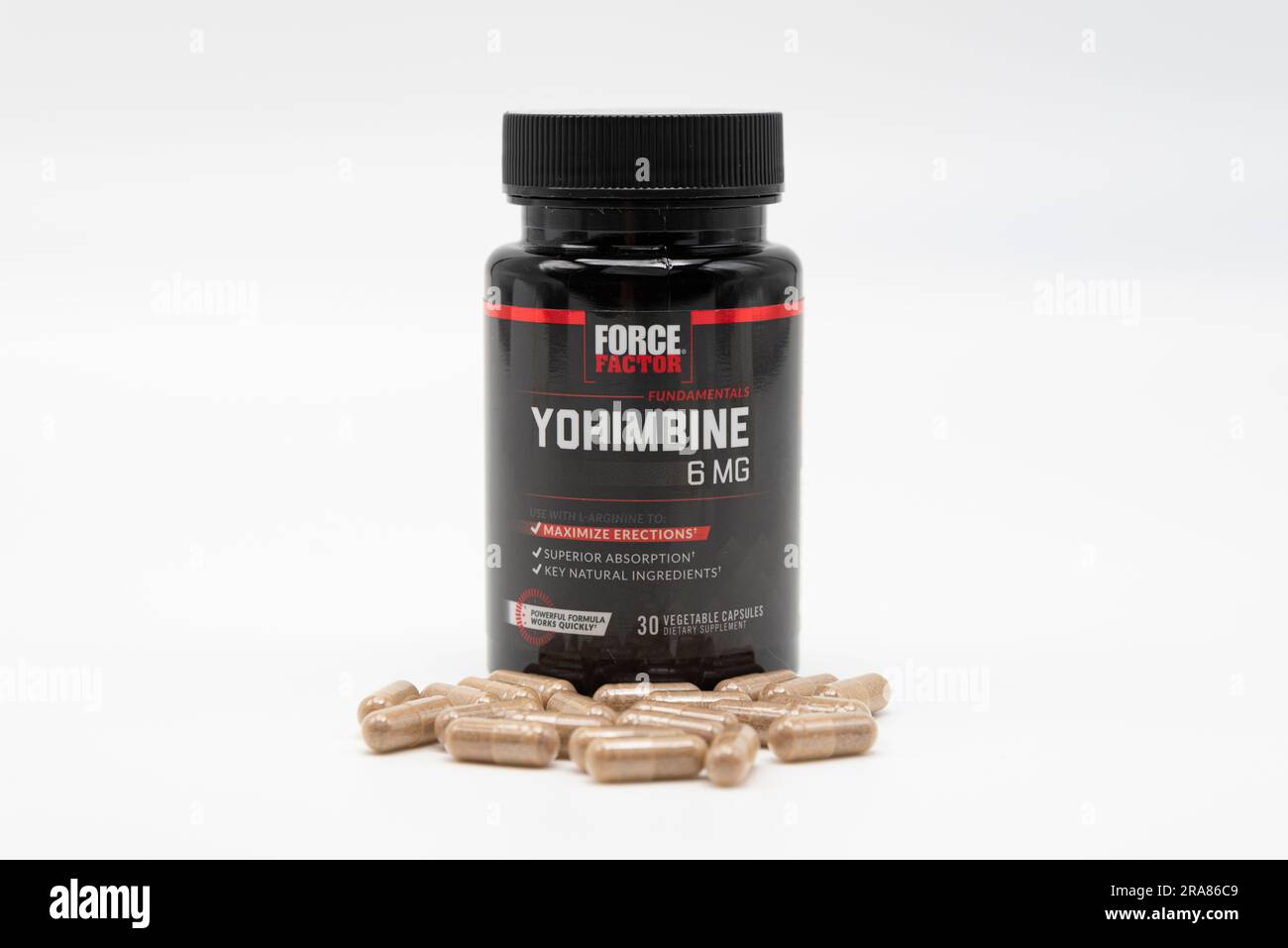 Fuji, Shizuoka, Japan - April 26, 2023: Yohimbine Force Factor 6 mg ...