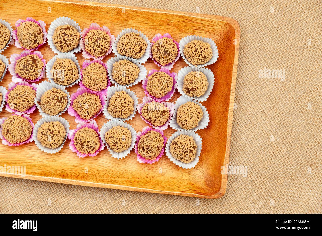 Traditional homemade sweets known in Brazil as "Brigadeiro de Amendoim ...