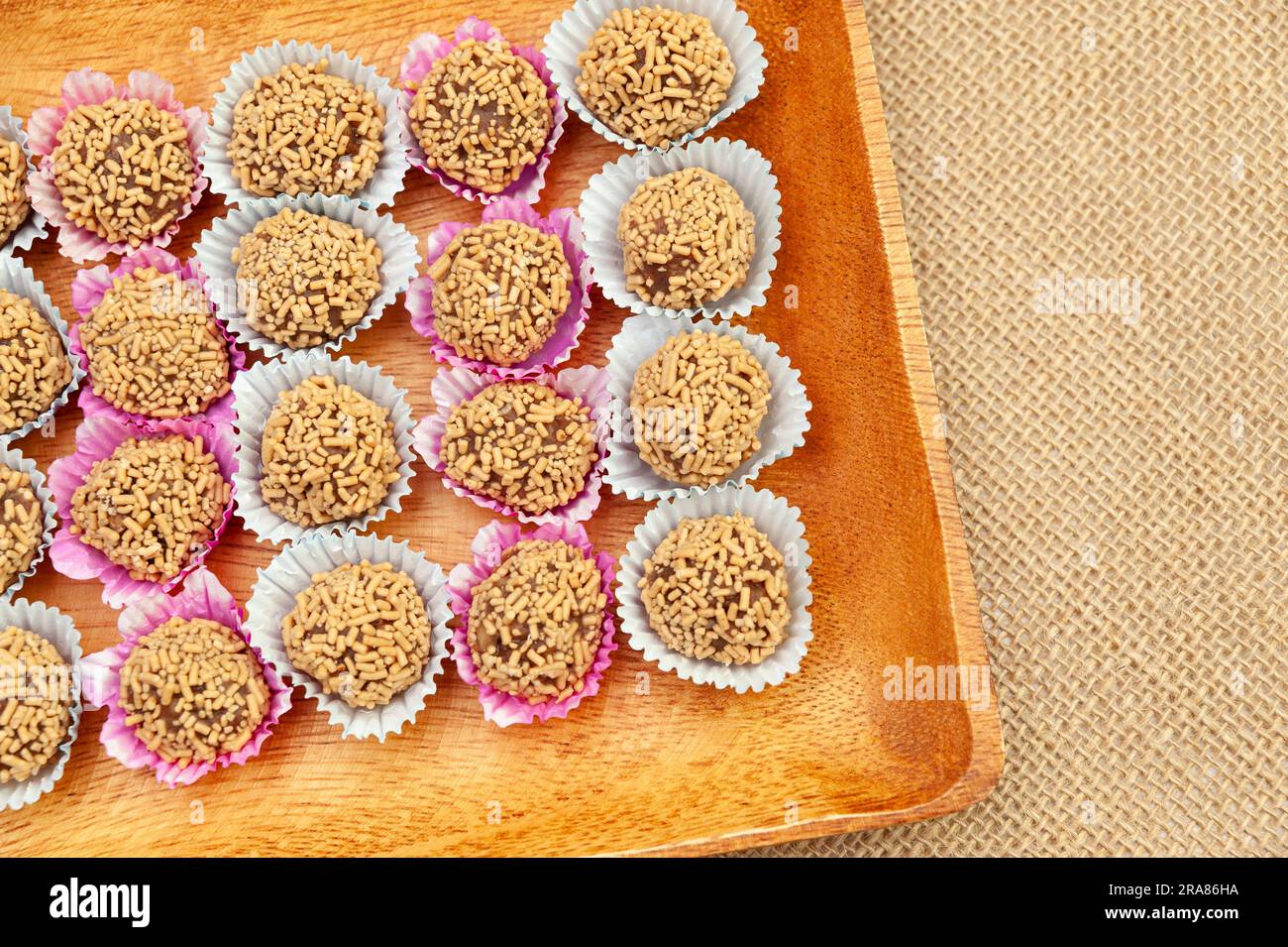 Traditional homemade sweets known in Brazil as "Brigadeiro de Amendoim ...