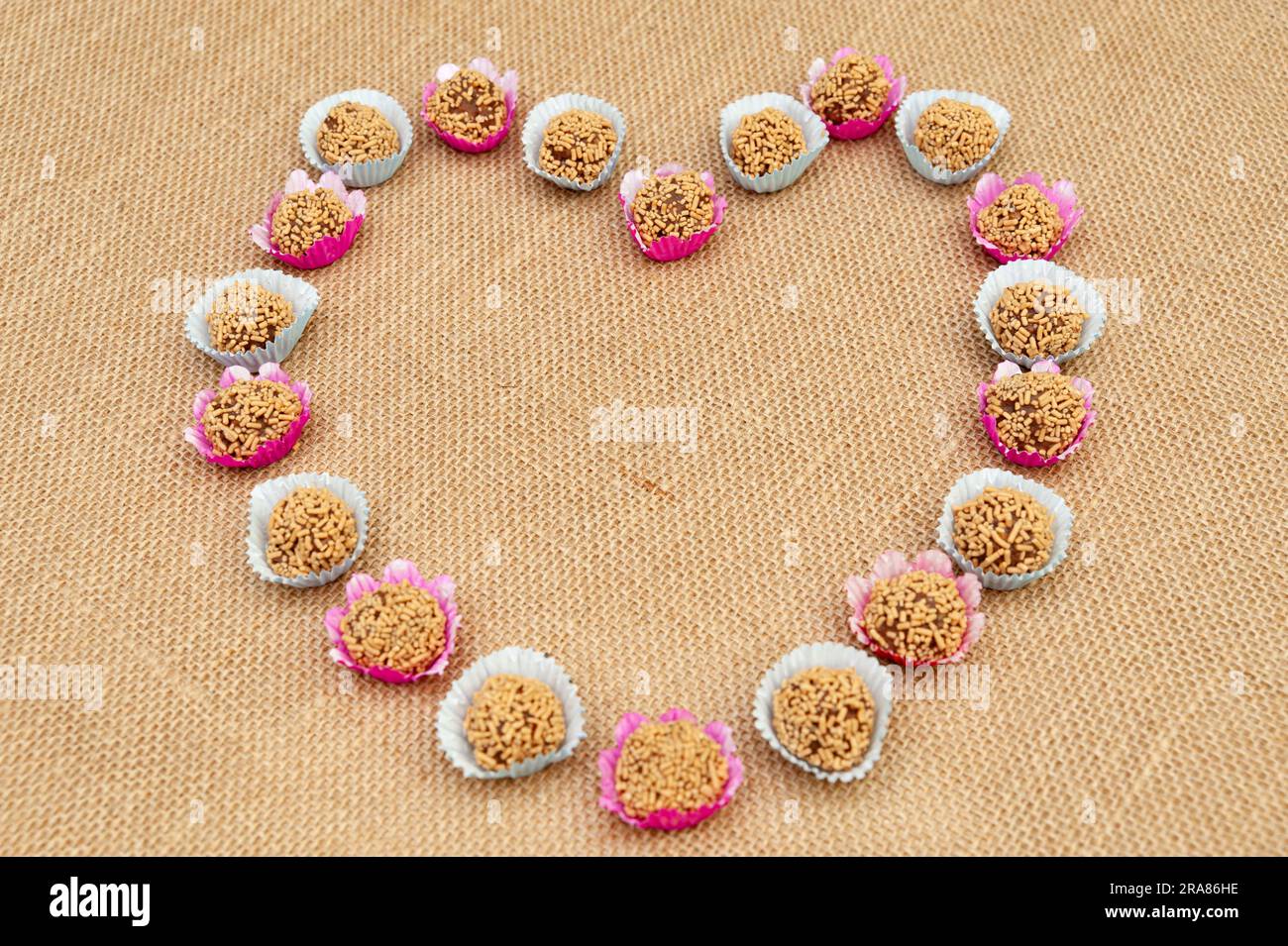 Traditional homemade sweets known in Brazil as "Brigadeiro de Amendoim ...