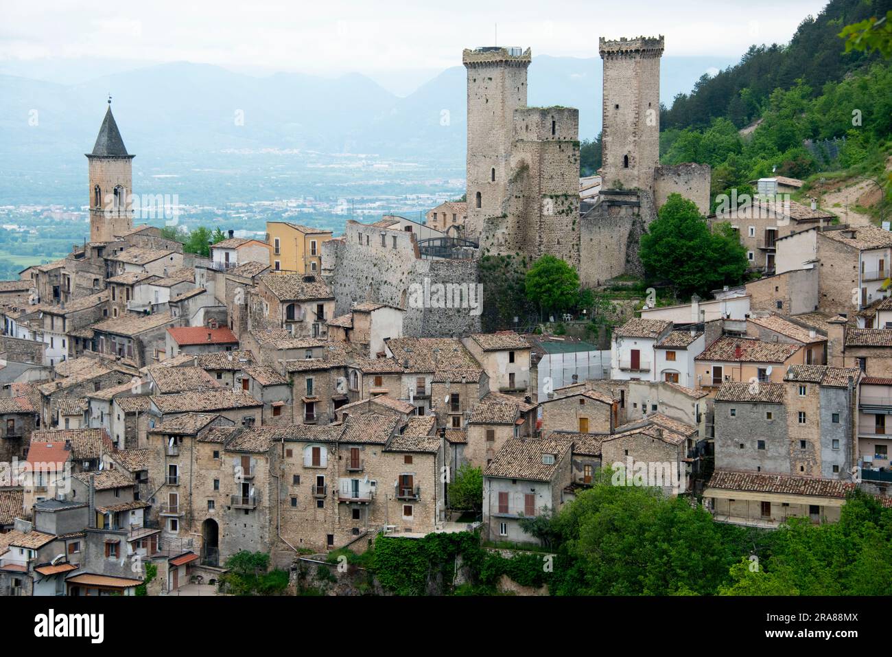 Town of Pacentro - Italy Stock Photo - Alamy