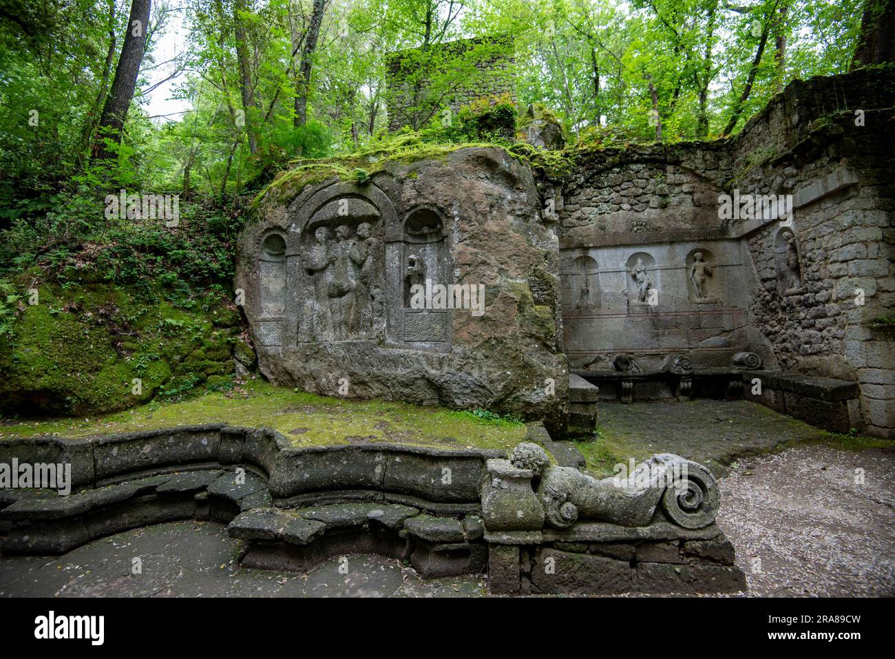 Park of Sacro Bosco - Italy Stock Photo - Alamy