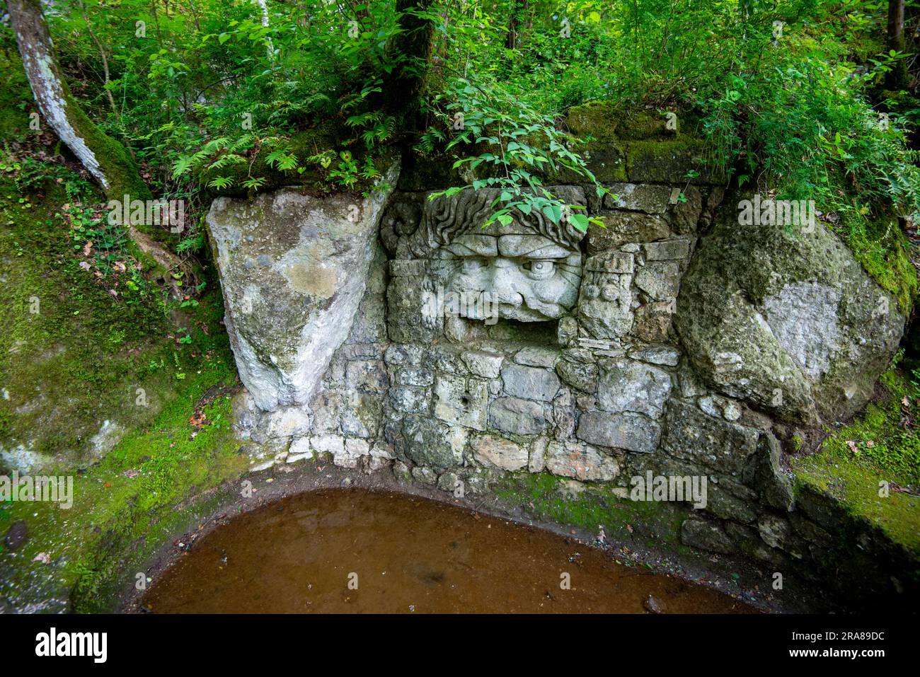 Park of Sacro Bosco - Italy Stock Photo - Alamy