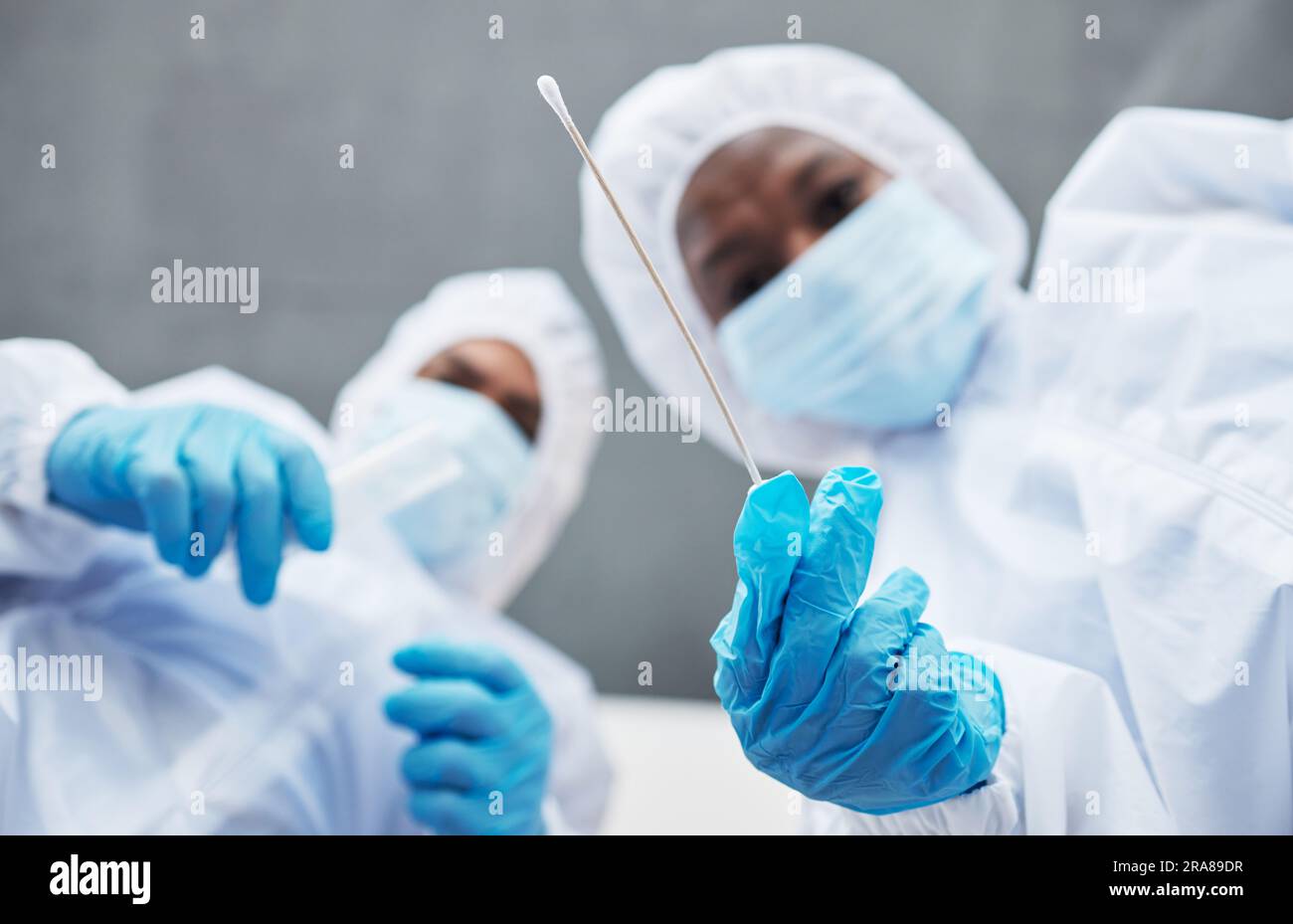 Science, csi and evidence with people during a medical investigation ...