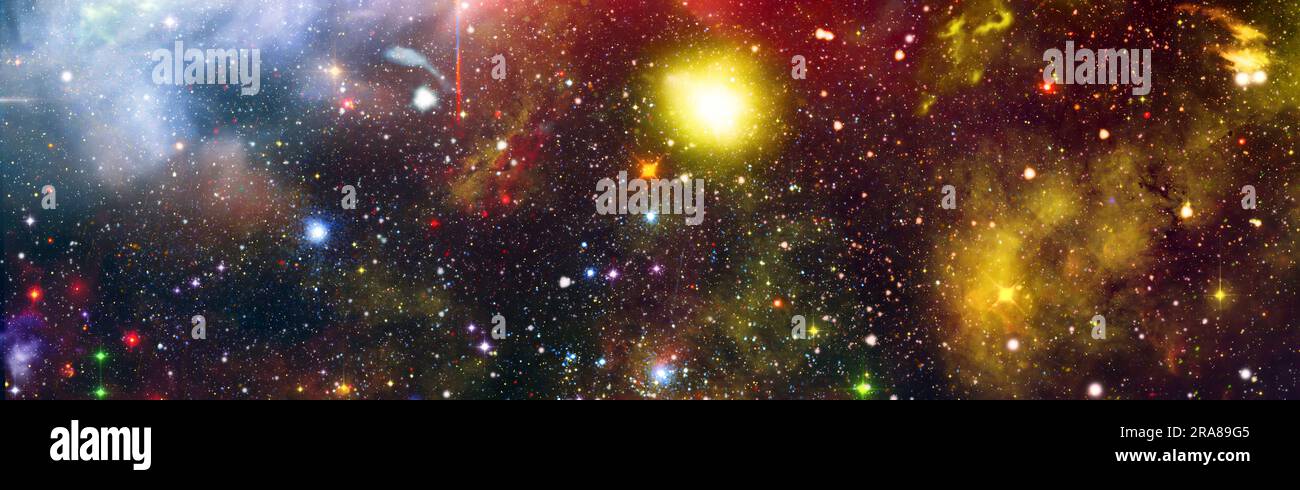 Panorama. Horizontal view for a glass panels . Template banner ...