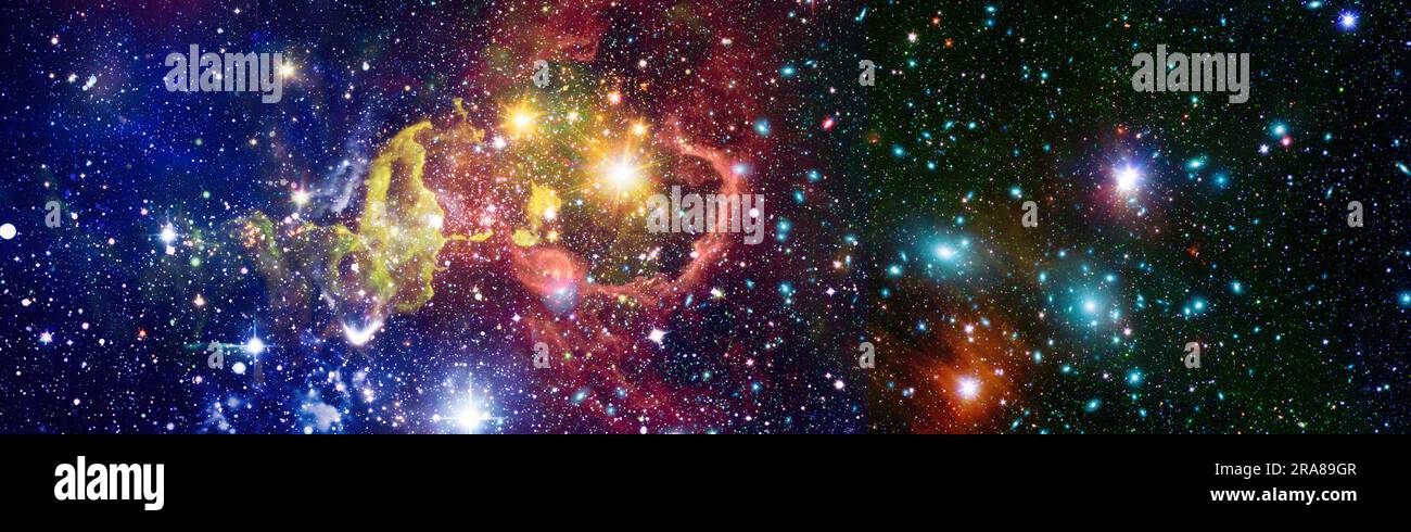 Panorama universe space beautiful science fiction wallpaper . Elements ...