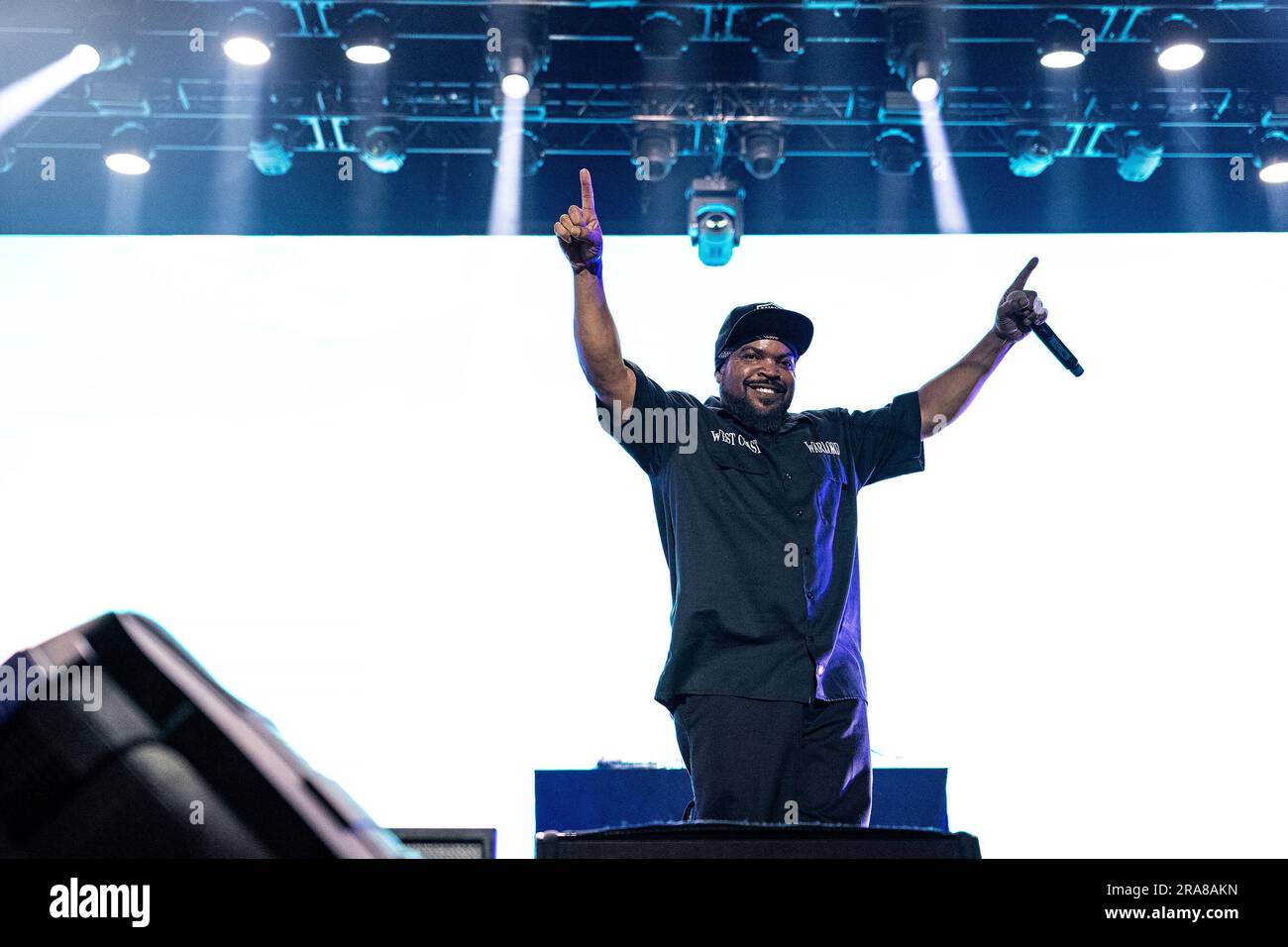 Ice Cube performs at the Essence Festival on Saturday, July 1, 2023, at ...