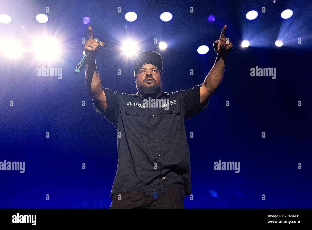 Ice Cube performs at the Essence Festival on Saturday, July 1, 2023, at ...