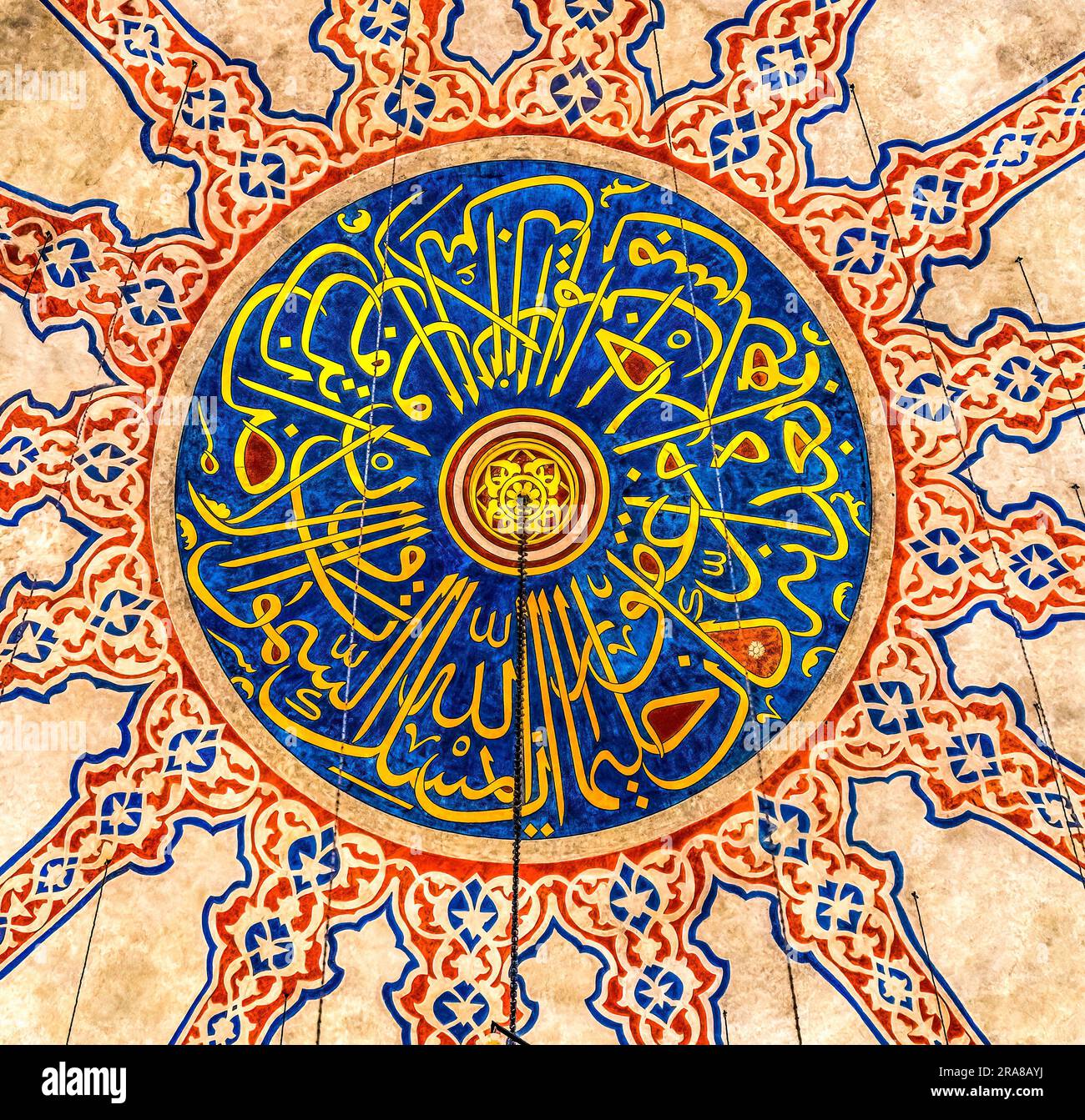 Colorful Designs Dome Blue Mosque Istanbul Turkey. Blue Mosque or ...