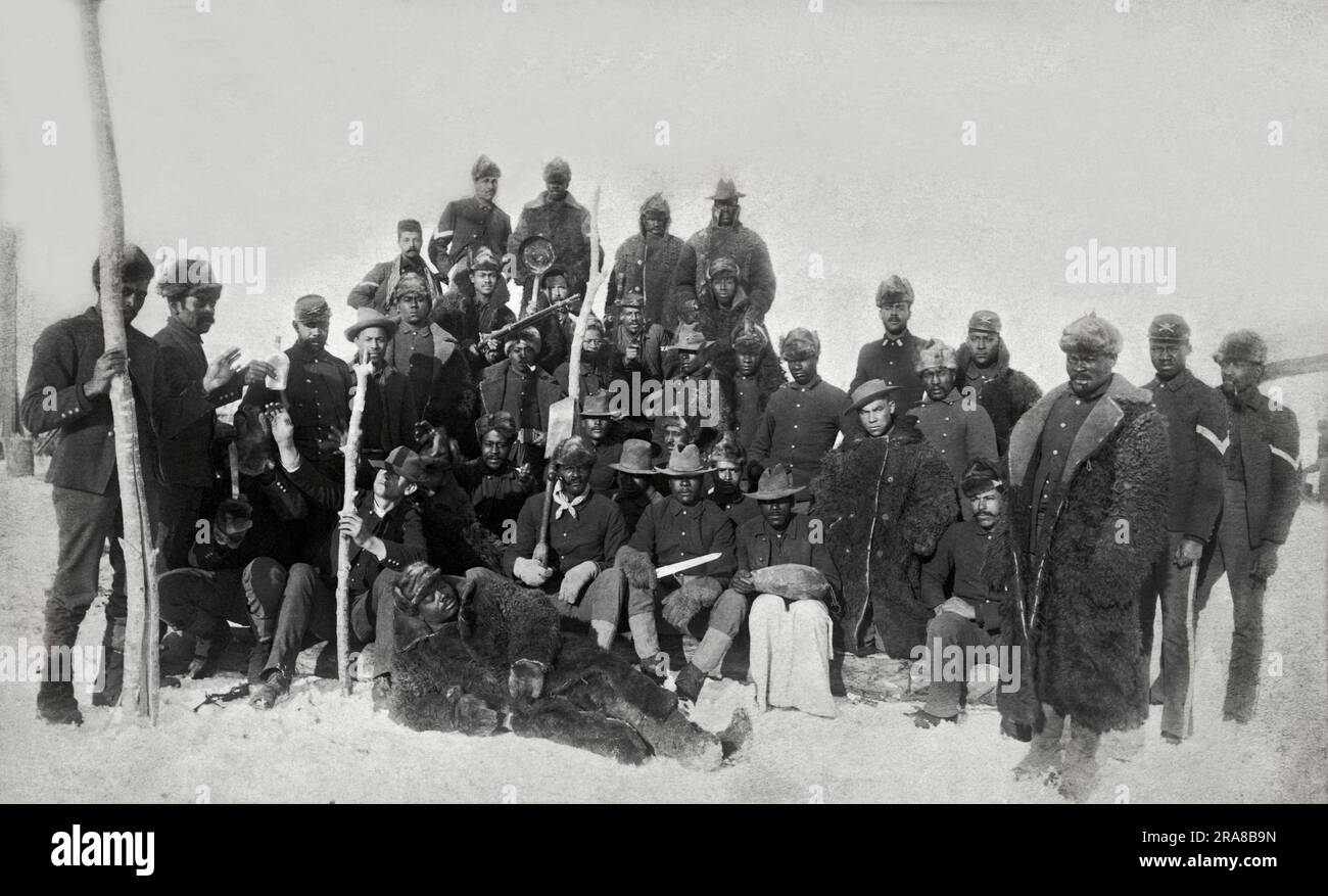 Ft. Keogh, Montana: December 14, 1890 A group portrait of the Buffalo ...
