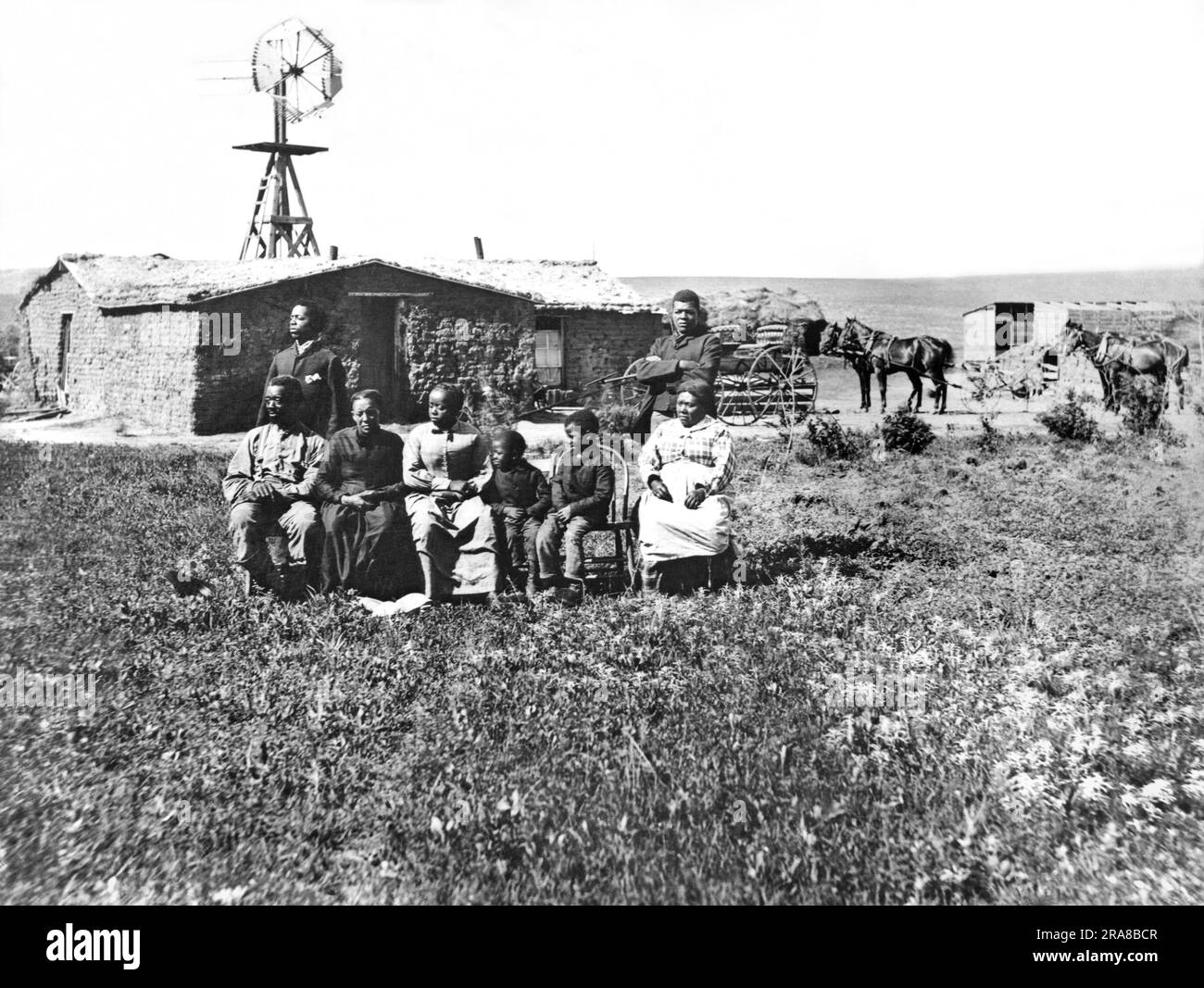 Custer County, Nebraska: 1888 The Moses Speese family sits for a ...
