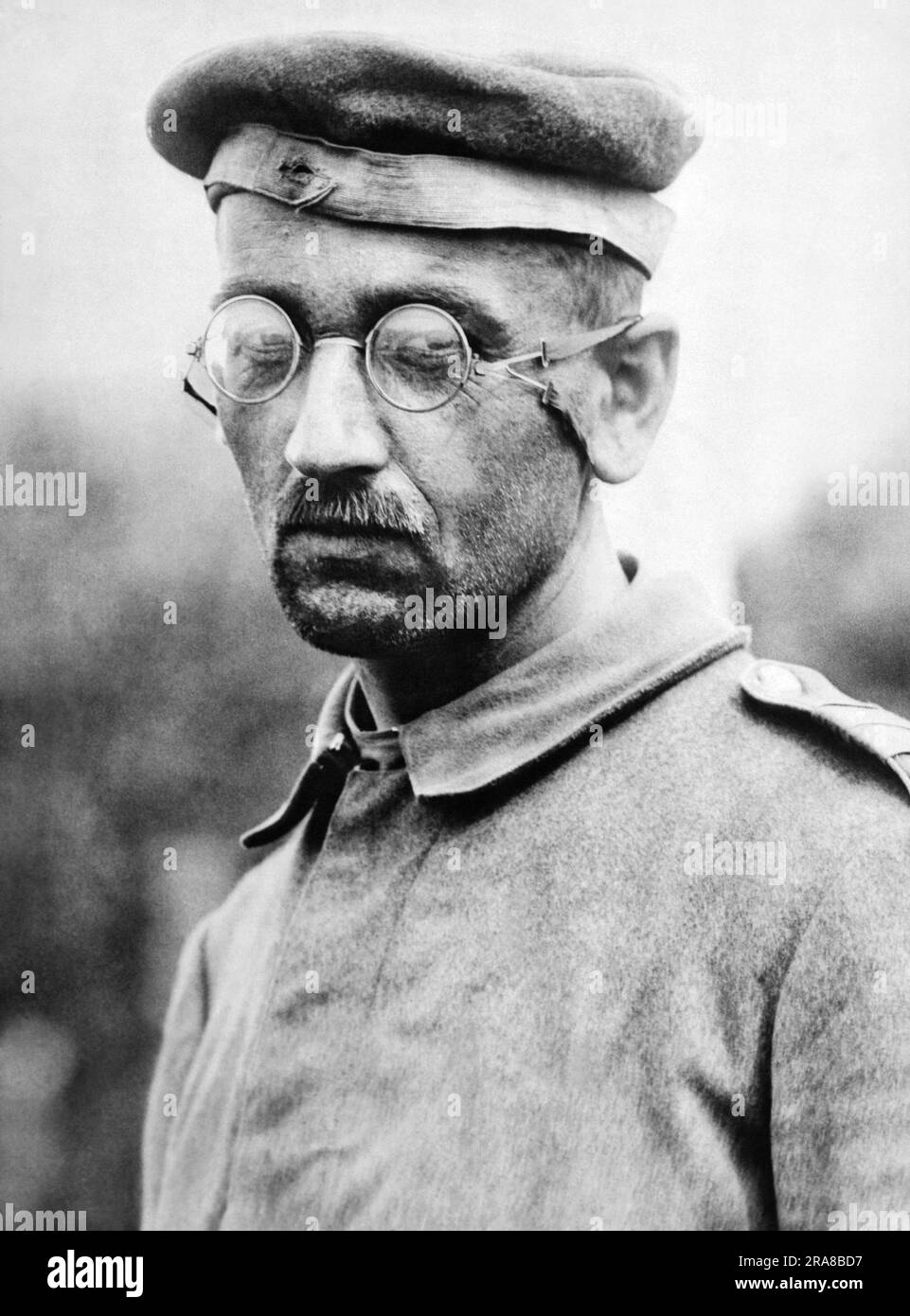 Europe: July 9, 1917 A WWI German prisoner of war captured by the ...