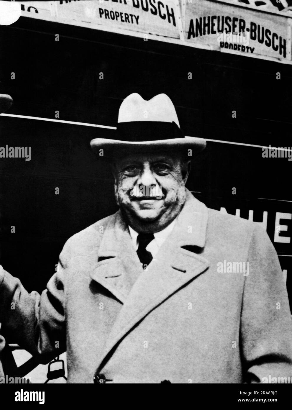 Anheuser busch sign Black and White Stock Photos & Images - Alamy