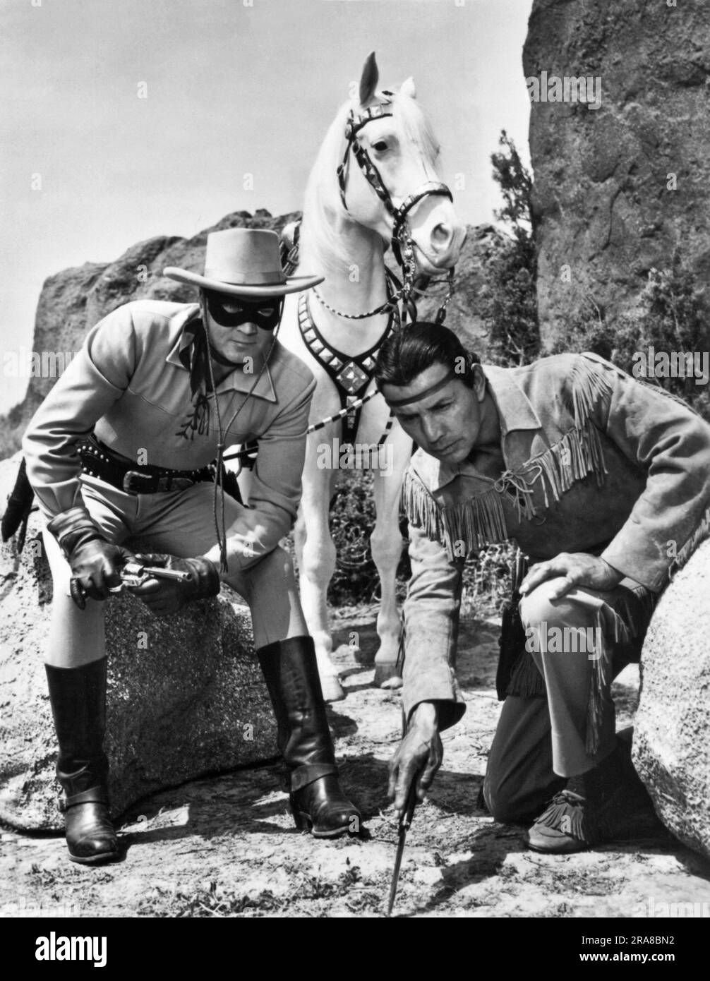Hollywood, California: c. 1953 A promptional shot from the Lone Ranger ...