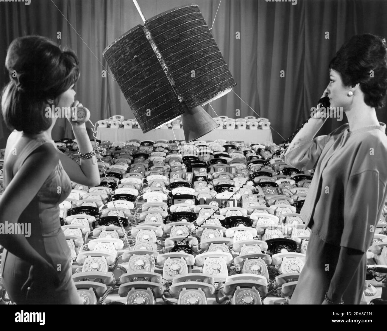 Los Angeles, California: April, 1965 Hughes Aircraft Company employees ...