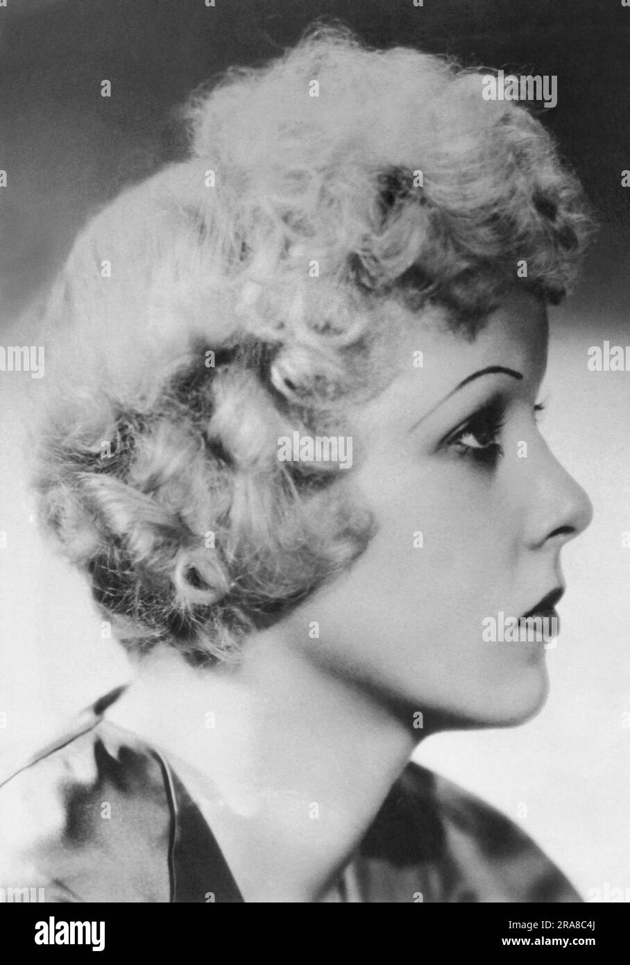 Hollywood, California: March 22, 1934 A profile portrait of actress and ...