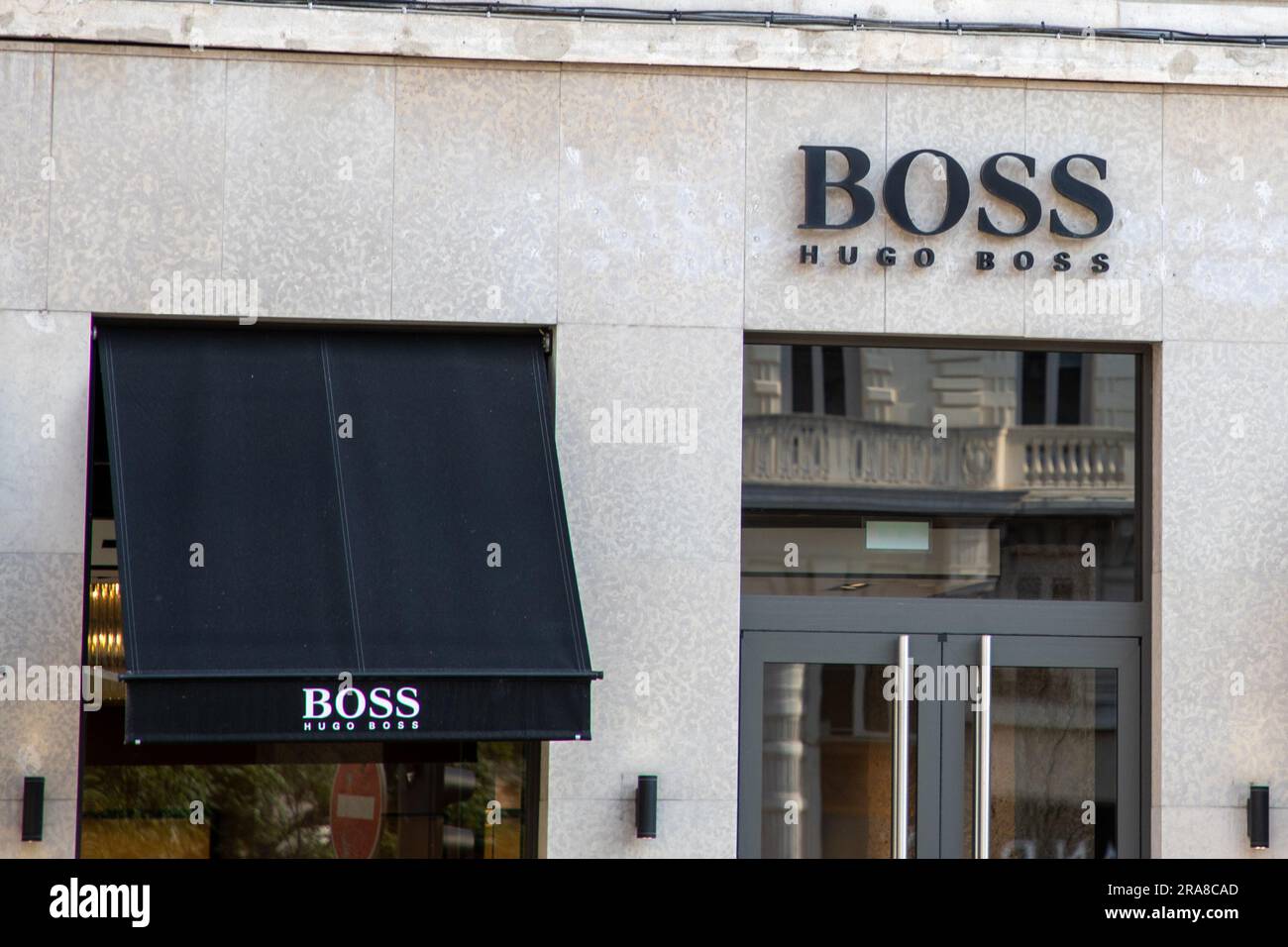 Hugo boss logotype hi-res stock photography and images - Alamy