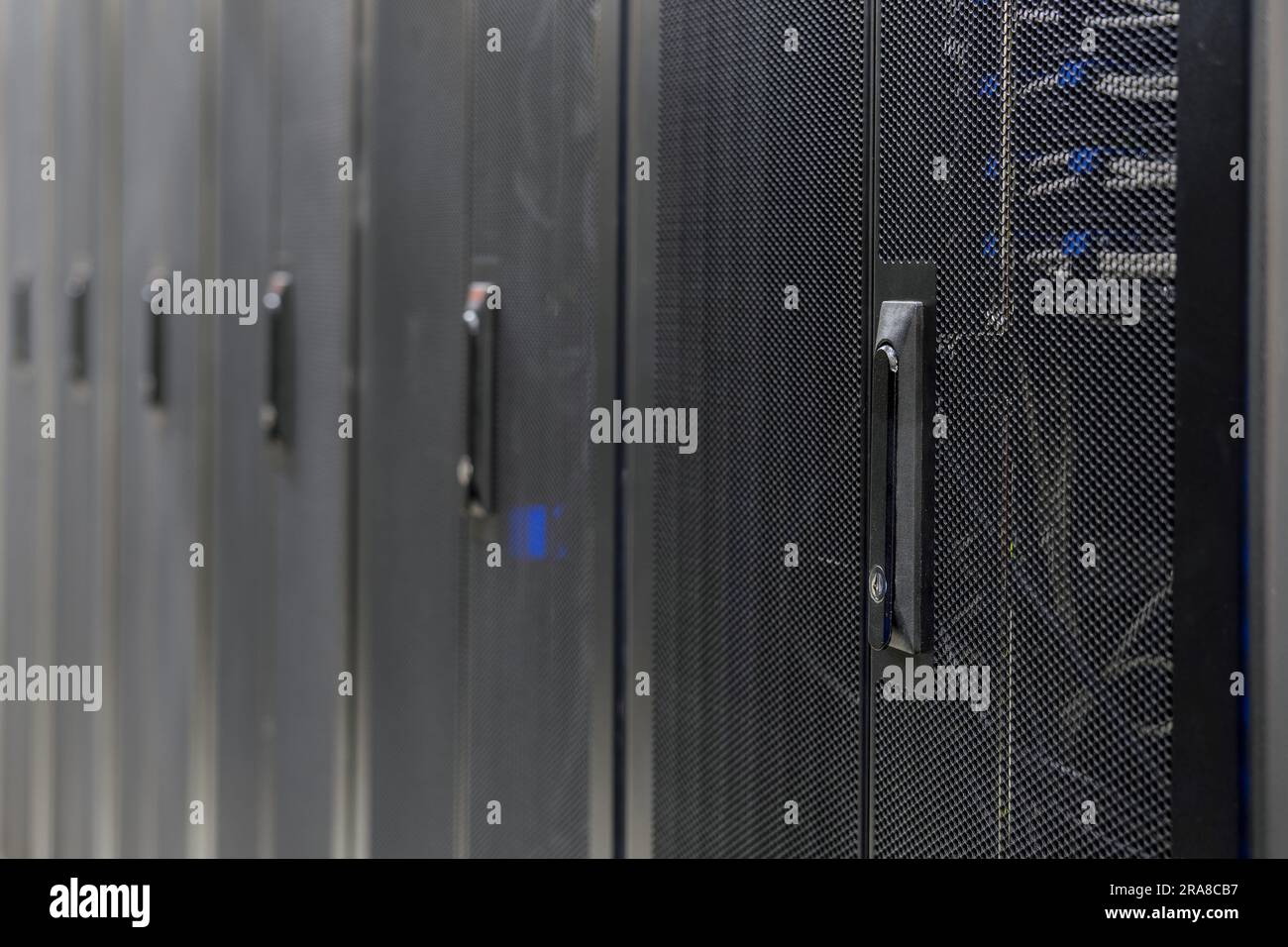 The interior of the server room is designed for optimal service and ...