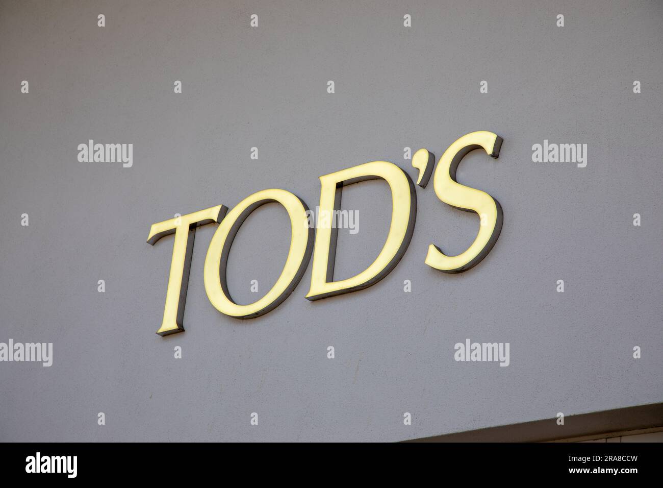 Bordeaux , France - 06 27 2023 : tod's facade sign logo brand and text ...