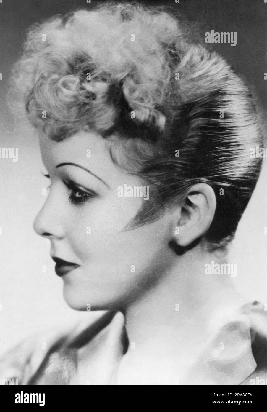 Hollywood, California: March 22, 1934 A profile portrait of actress and ...