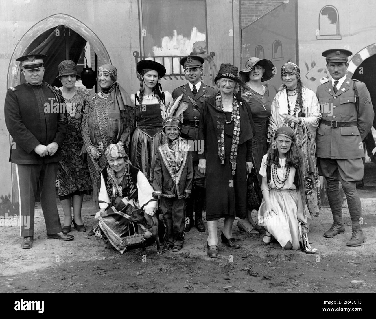 New York, New York: c.1925 A group of the prominent people who ...