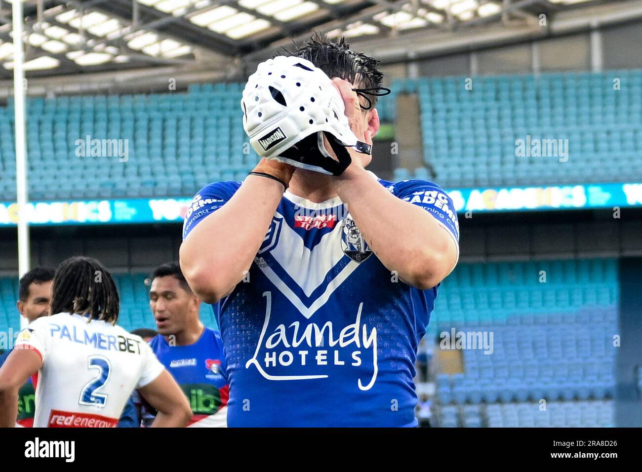 Sydney, Australia. 02nd July, 2023. Reed Mahoney of the Canterbury ...