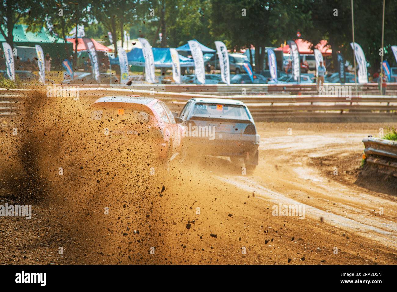 Photos from autocross race Stock Photo - Alamy