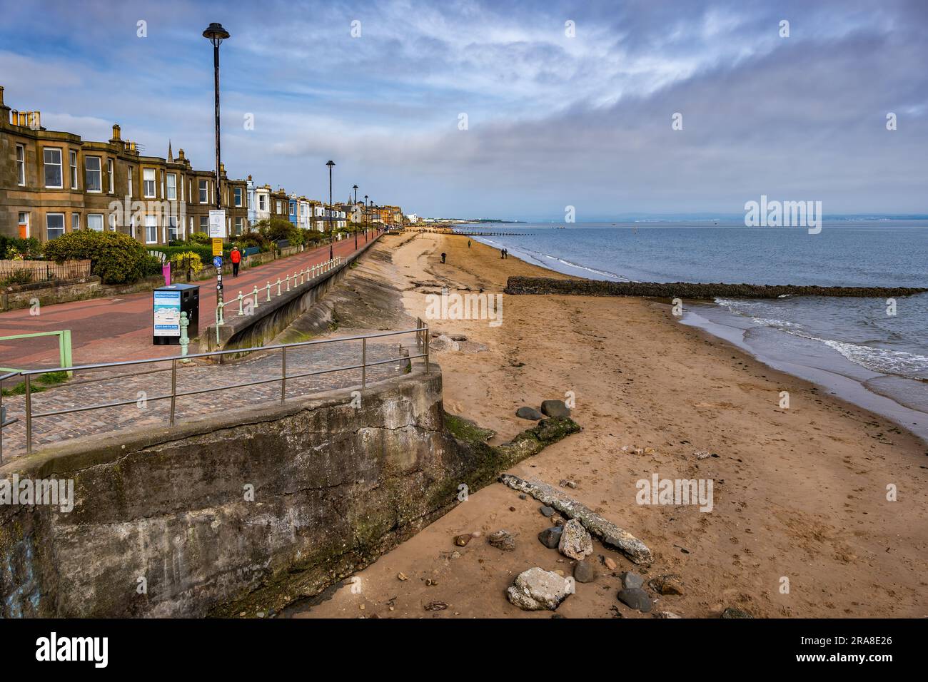 Residential building at the beach promenade hi-res stock photography ...