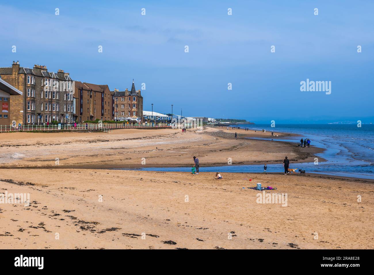Residential building at the beach promenade hi-res stock photography ...