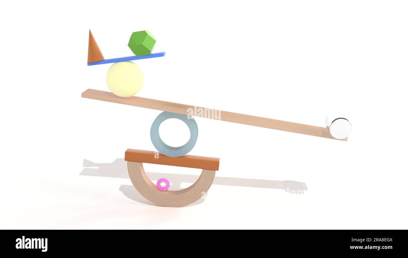 3d balance simply shape motion graphic Equilibrium still life ...