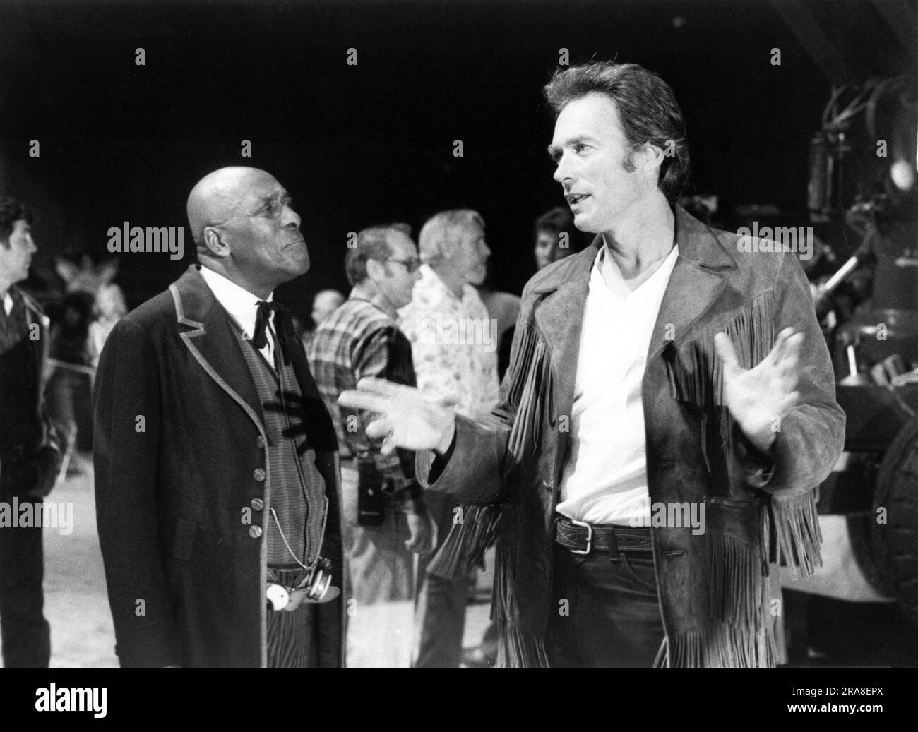 Director and Star CLINT EASTWOOD on set candid directing SCATMAM ...