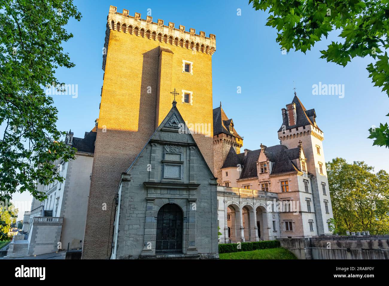 Set of buildings of different construction that make up the castle of ...