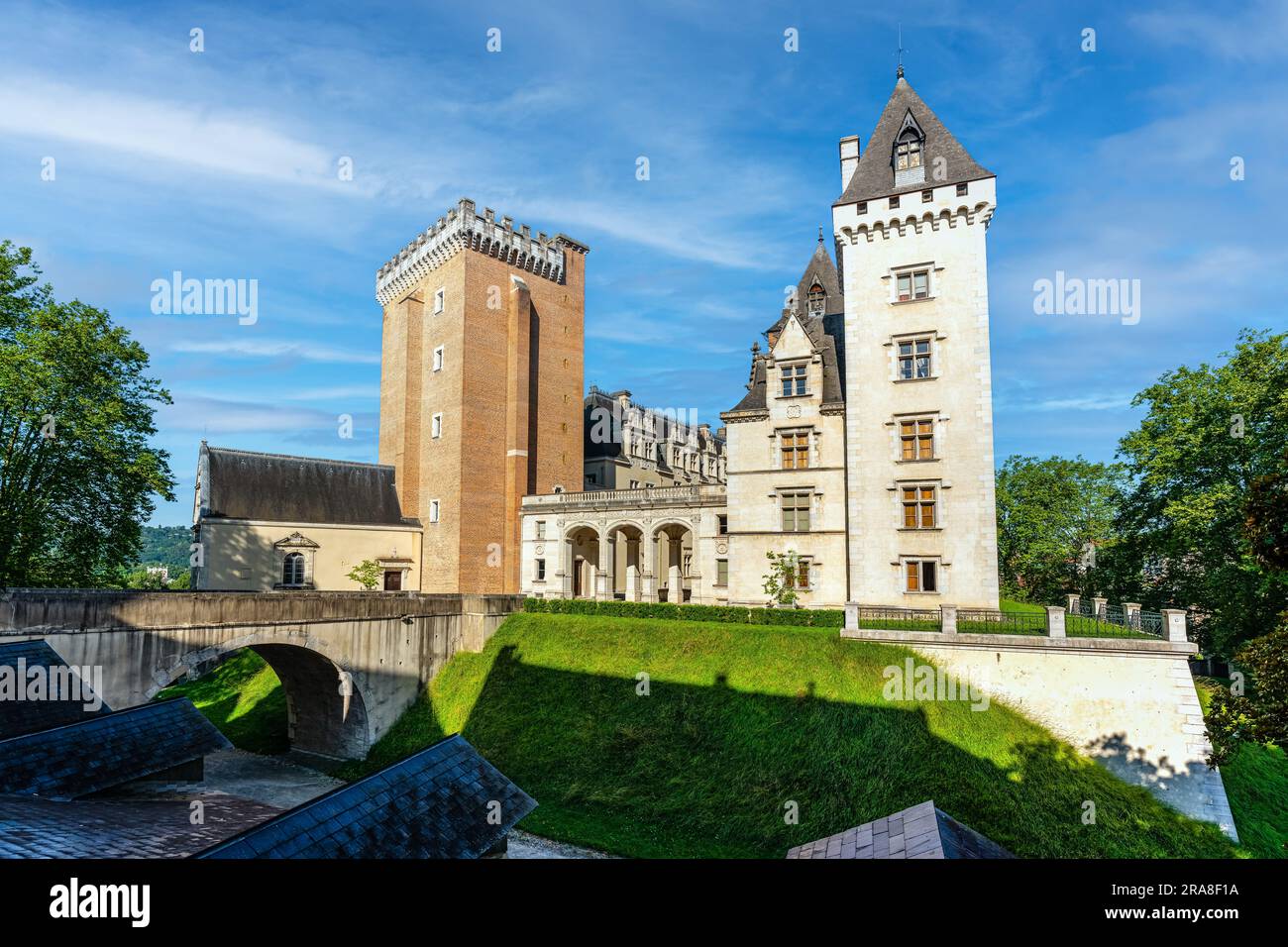 Set of buildings of different construction that make up the castle of ...