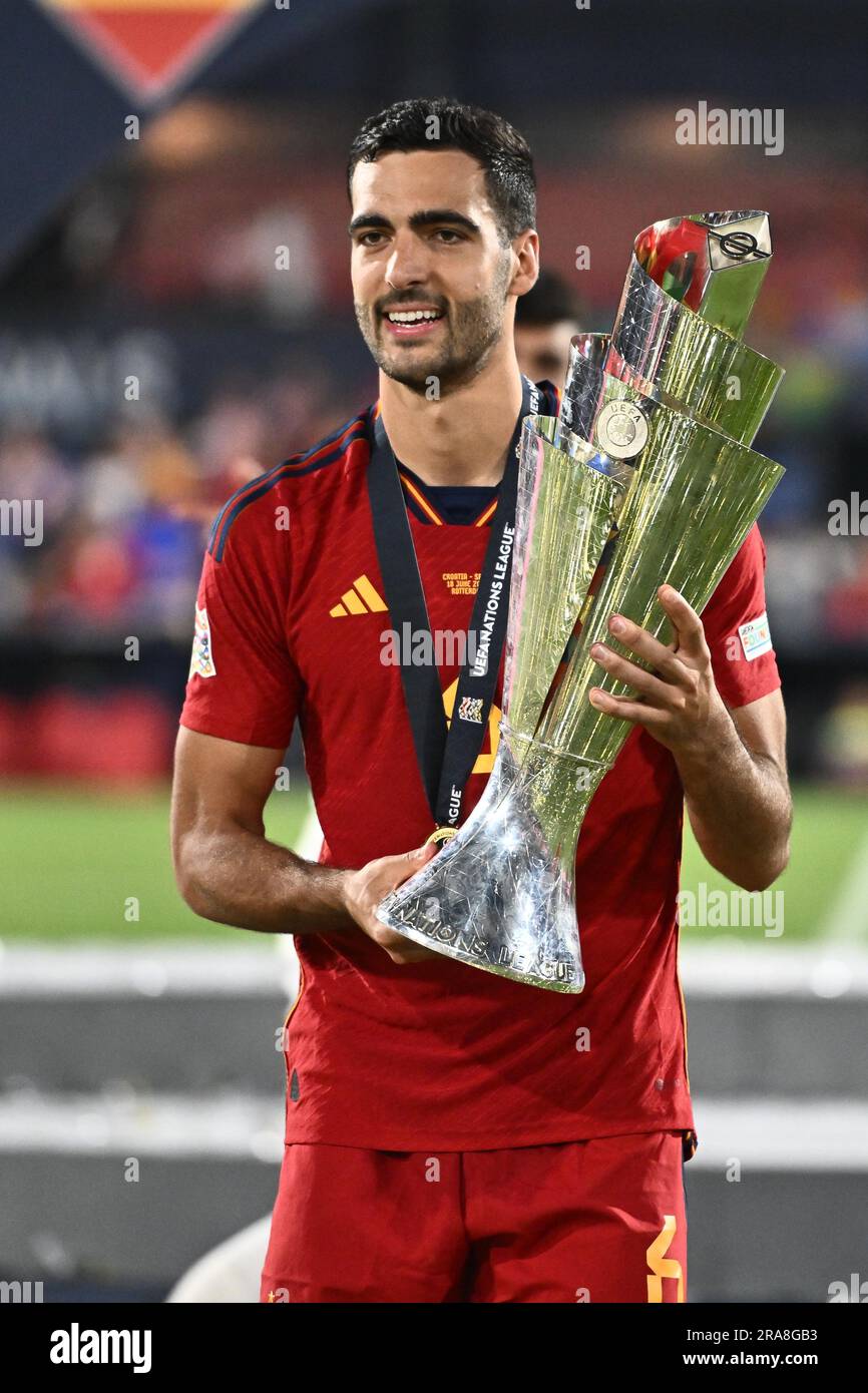 ROTTERDAM, NETHERLANDS - JUNE 18: The player of Spain Mikel Merino ...