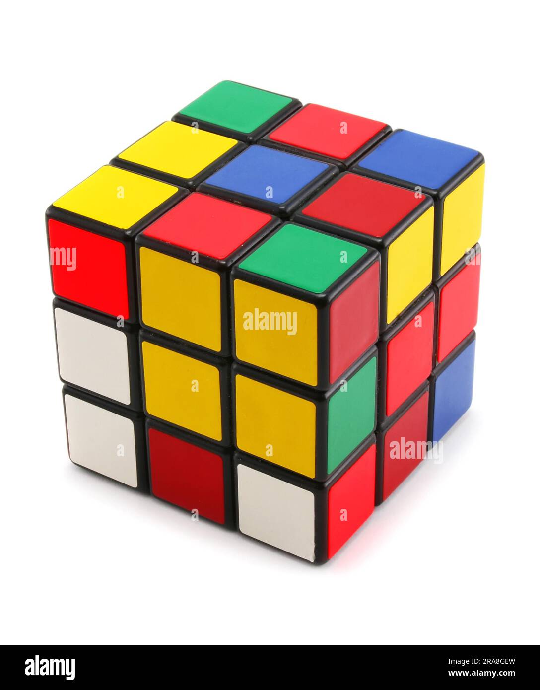 Unsolved puzzle isolated on white background Stock Photo - Alamy