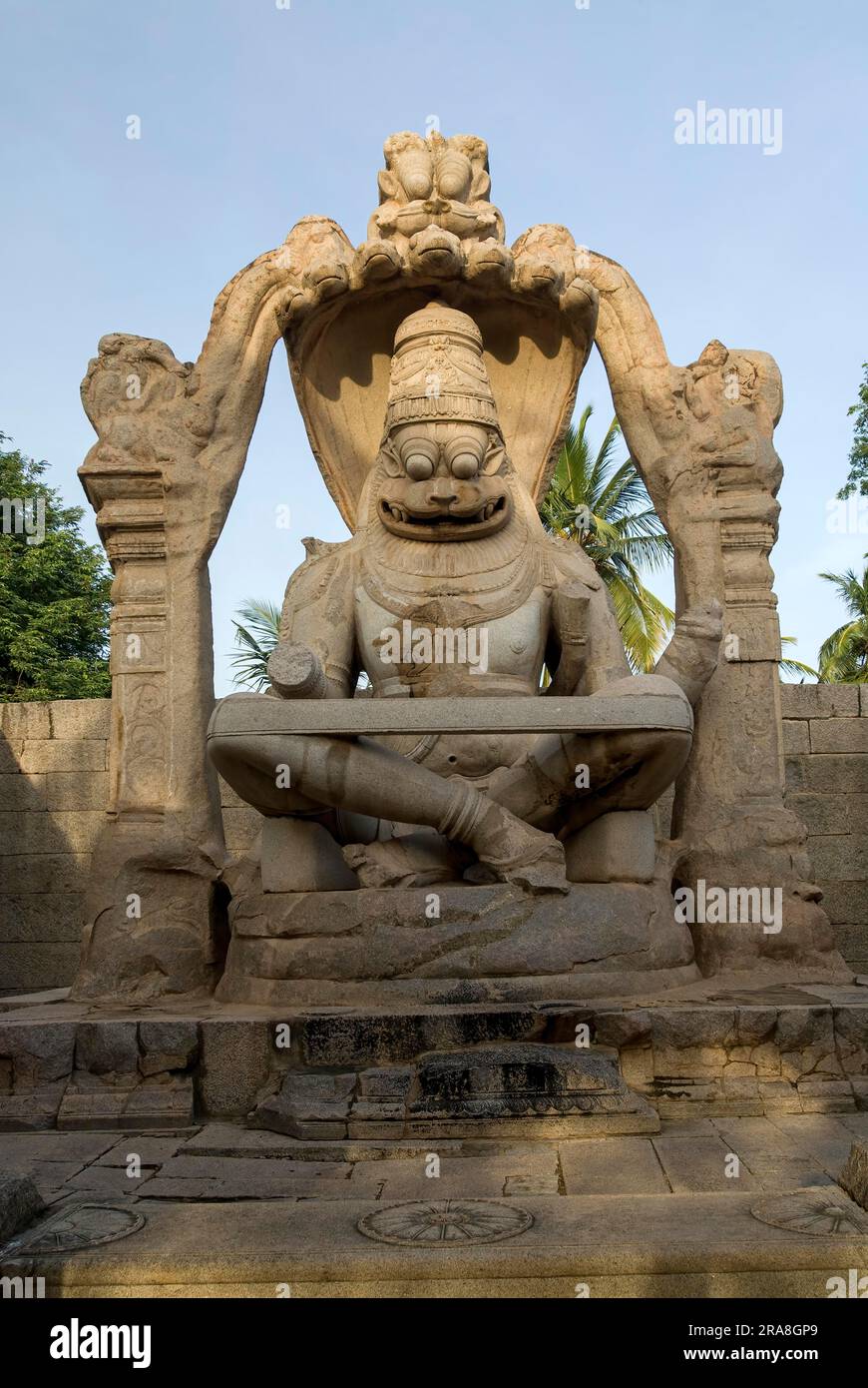 The 6. 7 meters tall Lakshmi-Narasimha Ugranarasimha, was executed in ...