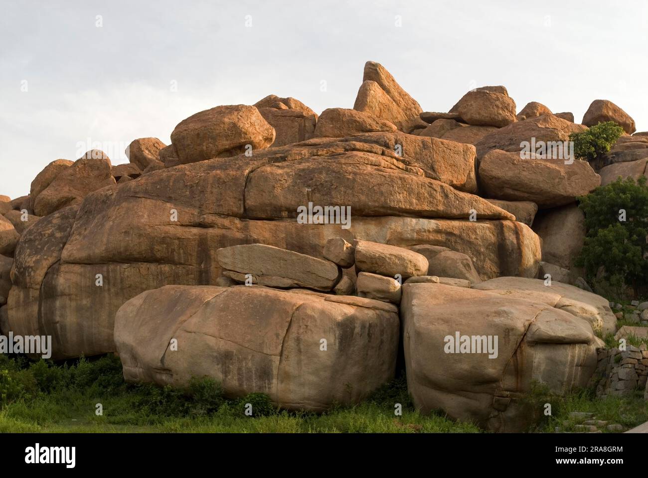 A stunning rock formation in Hampi, Karnataka, South India, India, Asia ...
